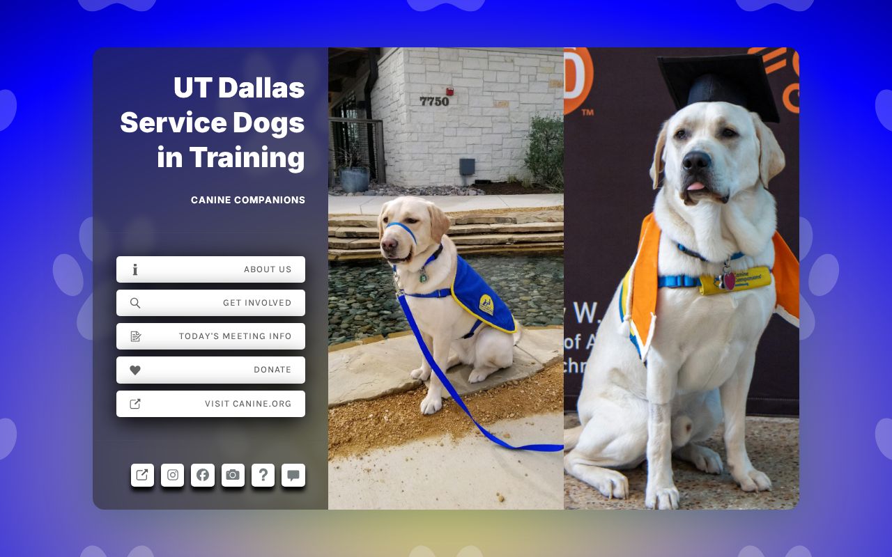 UTD Service Dogs in Training